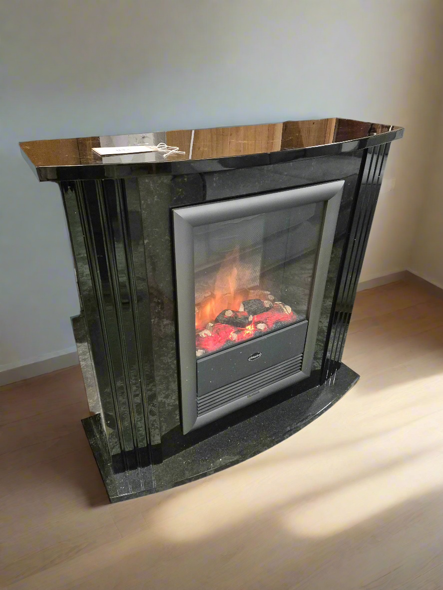 Dimplex electric log effect fire with black marble effect surround 31 ...